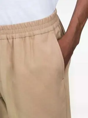 AMI Paris Elasticated-waist Wool Trousers