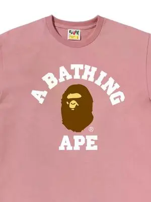A BATHING APE Short Sleeve College Tee