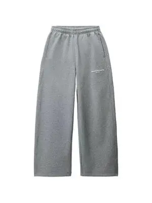 Alexander Wang Mid-rise Relaxed Sweatpant W/ Logo Print - Grey