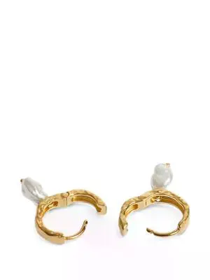 Monica Vinader Capri Pearl Hoop Earrings