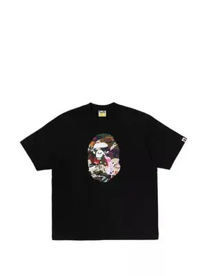 A BATHING APE Hybrid Camo Ape Head Relaxed-fit T-shirt - Black