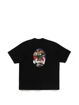A BATHING APE Hybrid Camo Ape Head Relaxed-fit T-shirt - Black