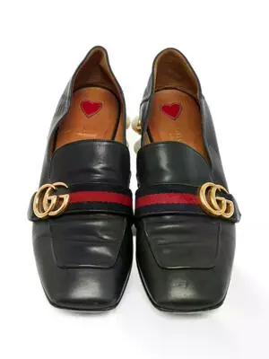 Gucci Peyton Pearl-embellished Loafers