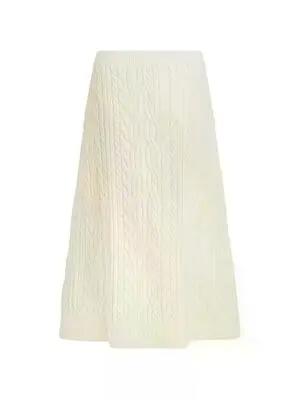 Karl Lagerfeld Wool-blend Cable-knit Skirt