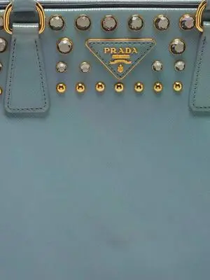 Prada Pyramid Frame Crystal-embellished Tote Bag