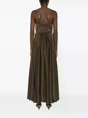 Zimmermann Ruched Cut-out Maxi Dress