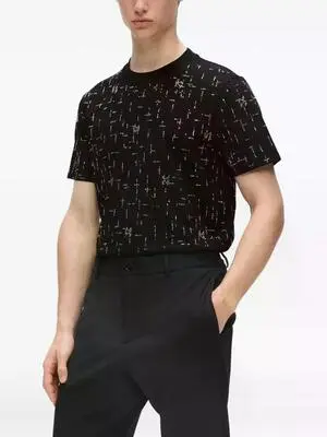 Karl Lagerfeld Monogram Rhinestone T-shirt