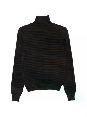 MANZONI 24 Striped Turtleneck Sweater