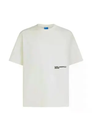Karl Lagerfeld Relaxed Seam-detail T-shirt - White
