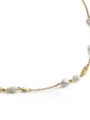 Monica Vinader Capri Pearl Station Necklace