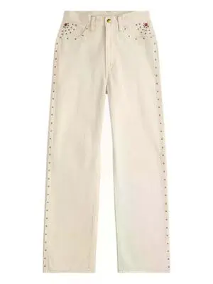 Ralph Lauren Studded Straight-leg Jeans