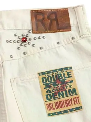 Ralph Lauren Studded Straight-leg Jeans