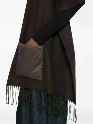 Maje Fringed Hooded Poncho