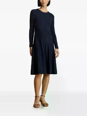 Ralph Lauren Ribbed Crewneck Midi Dress
