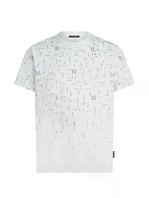 Karl Lagerfeld Monogram Rhinestone-embellished T-shirt