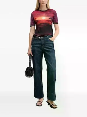 Desigual Sunset-print T-shirt