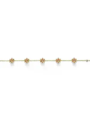 SYDNEY EVAN Flower-motif Sapphire And Diamond Bracelet