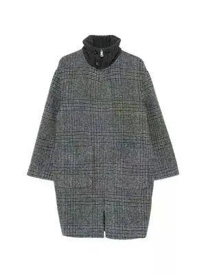 MANZONI 24 Checked Drawstring Coat