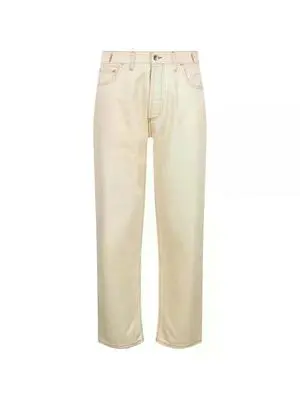 You Must Create Bez Contrast-stitch Straight-leg Jeans - Neutrals
