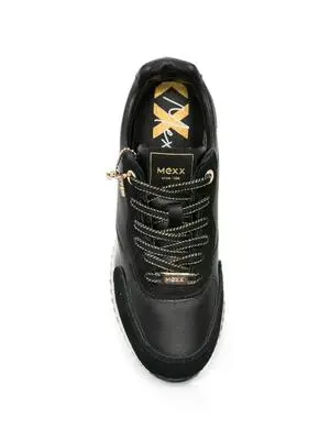 MEXX Logo-charm Panelled Sneakers - Black
