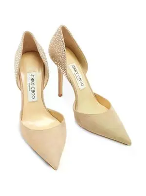 JIMMY CHOO Amya D'orsay Pumps With Crystal Embellishments