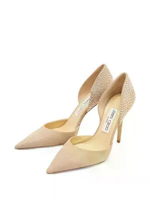 JIMMY CHOO Amya D'orsay Pumps With Crystal Embellishments