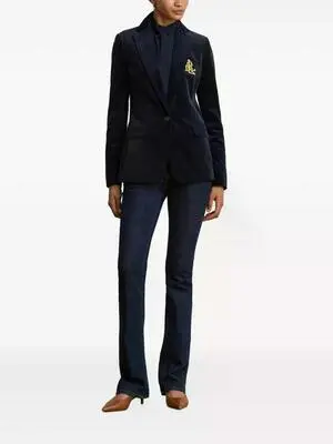Ralph Lauren Bullion-patch Corduroy Blazer - Blue