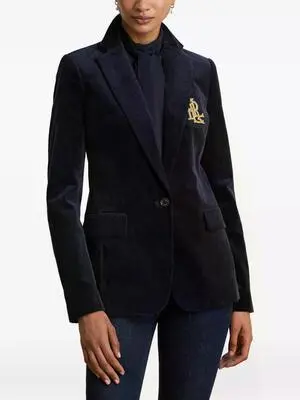 Ralph Lauren Bullion-patch Corduroy Blazer - Blue