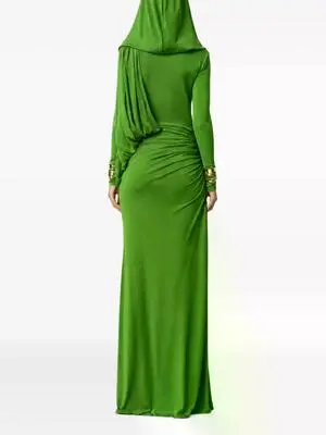 Elisabetta Franchi Hooded Maxi Dress