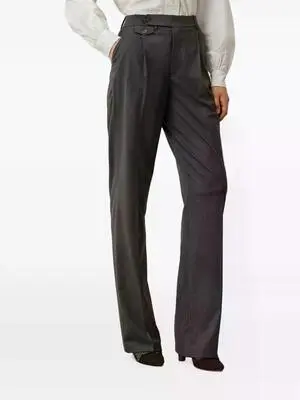 Ralph Lauren Brie Pleated Straight-leg Trousers