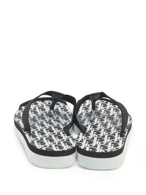 Dior Oblique Canvas Thong Sandals
