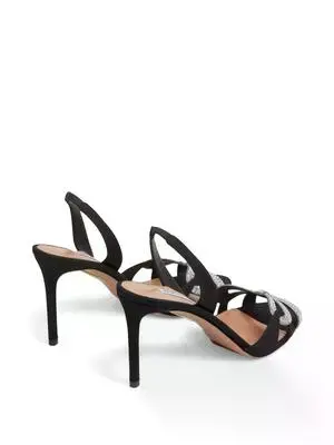 AQUAZZURA Embellished Slingback Pumps