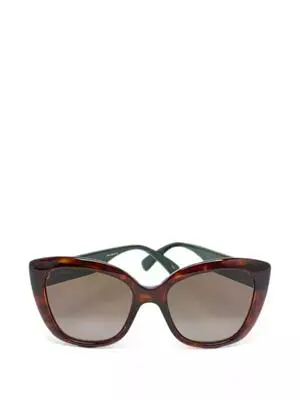 Gucci Tortoise-effect Butterfly Sunglasses