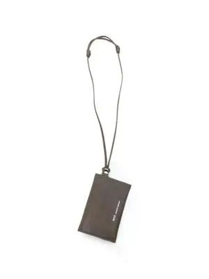 AMI Paris Etienne Envelope-style Leather Card Holder