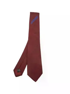 Giorgio Armani Giorgio Armani Embroidered Silk Neck Tie Red