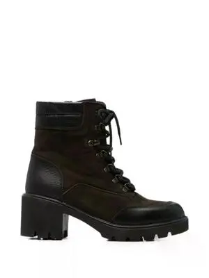 SERGIO MORETTI FIRENZE Lace-up Panelled Ankle Boots