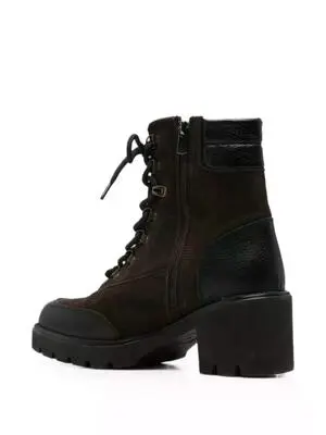 SERGIO MORETTI FIRENZE Lace-up Panelled Ankle Boots