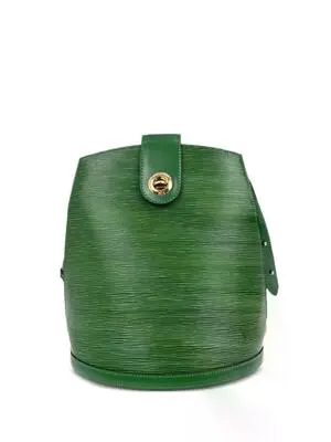LOUIS VUITTON Textured Leather Shoulder Bag - Green