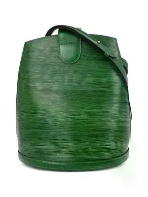 LOUIS VUITTON Textured Leather Shoulder Bag - Green