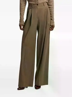 Ralph Lauren Clarice Pleated Wool Trousers