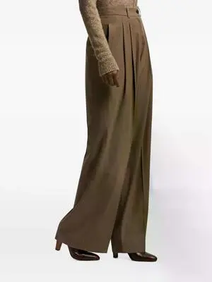 Ralph Lauren Clarice Pleated Wool Trousers
