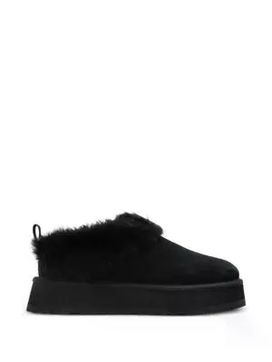 UGG Tazzelle Shearling-trim Ankle Boots - Black