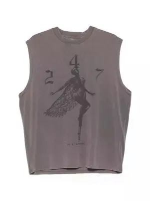 REPRESENT Graphic-print Tank Top - Grey