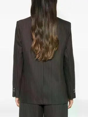 Elisabetta Franchi Pinstripe-pattern Notched-lapel Blazer
