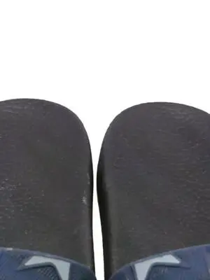 Valentino Garavani Denim Stars Slide Sandals - Blue