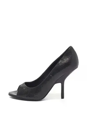 GIUSEPPE ZANOTTI Crackled Peep-toe Pumps