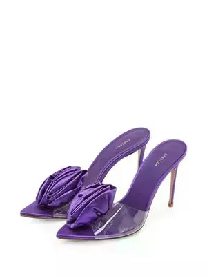LE SILLA Kamala Ruffled Stiletto Sandals - Purple
