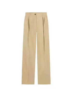 A.p.c. Ginny Pleated Cotton Trousers