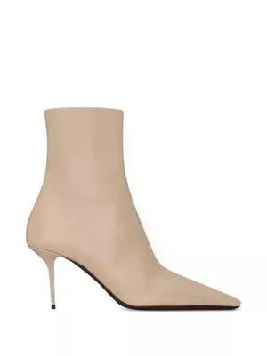 Saint Laurent Ashley Booties In Smooth Leather
