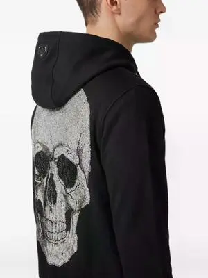 Philipp Plein Hoodie Zip Skull Stones